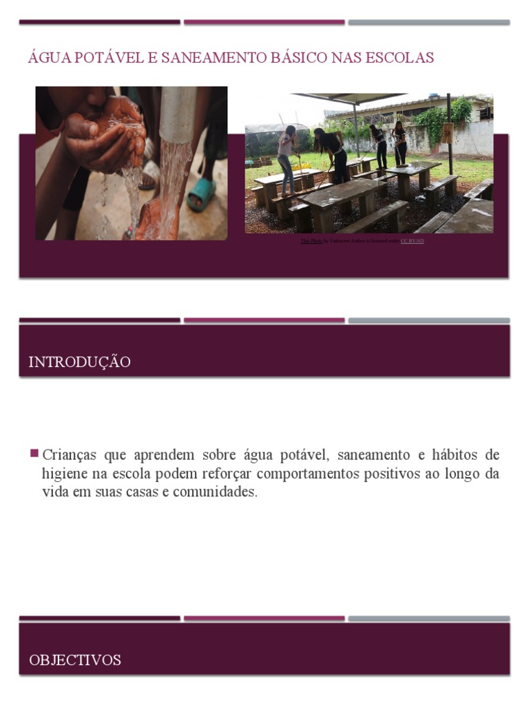 Agua Potavel e Saneamento Basico Slides | PDF | Água | Saneamento Agua Potavel e Saneamento Basico Slides | PDF | Água | Saneamento