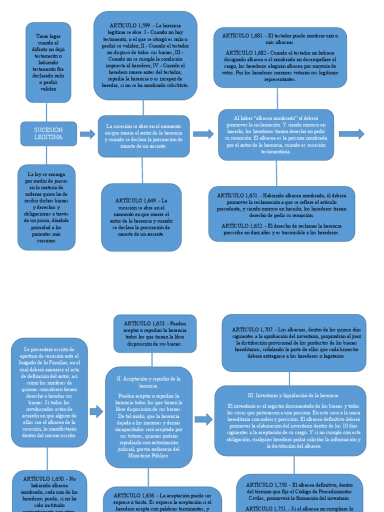 Mapa Mental Sucesion | PDF | Herencia | Justicia