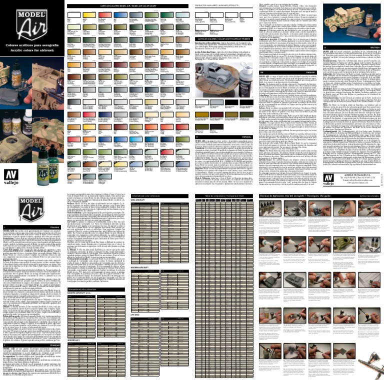 Carta de Colores y Productos Model Air | PDF | Barniz | Materiales ...
