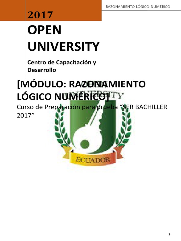 Razonamiento Logico Numerico | PDF | Objetos matemáticos | Álgebra