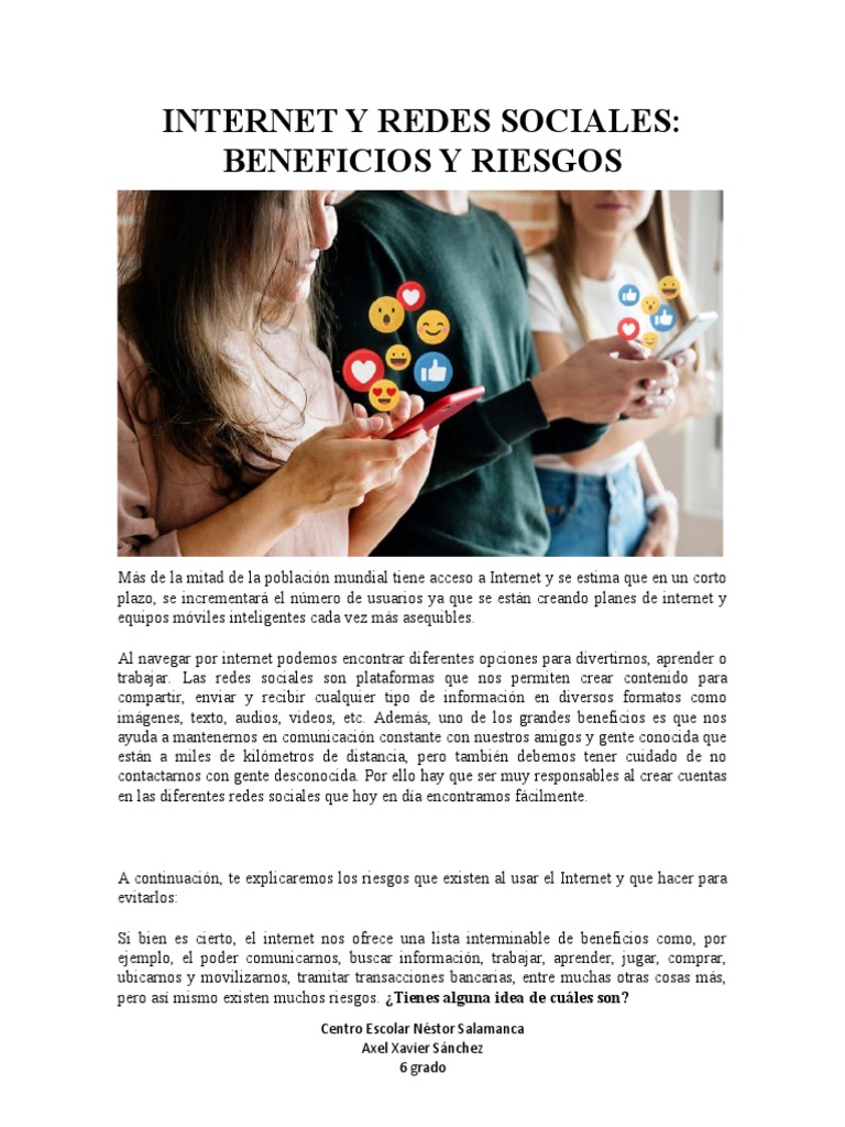 Internet y Redes Sociales | PDF | Internet | Servicio de redes sociales