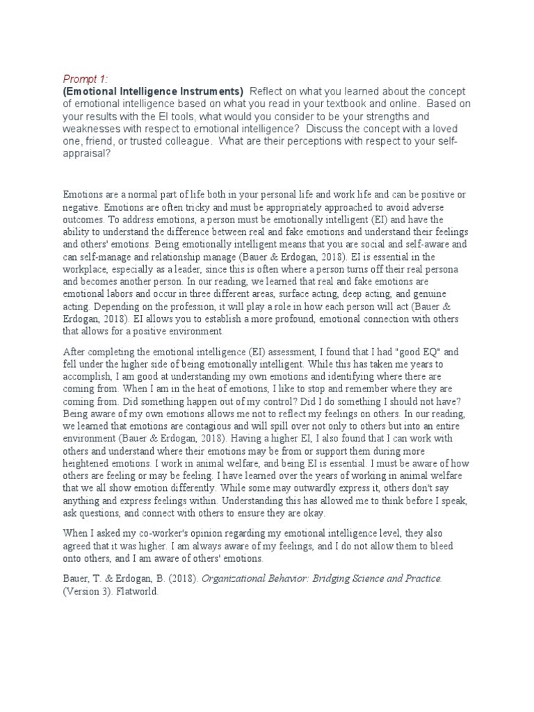 Stress and Emotional Intelligence | PDF | Emotional Intelligence | Empathy