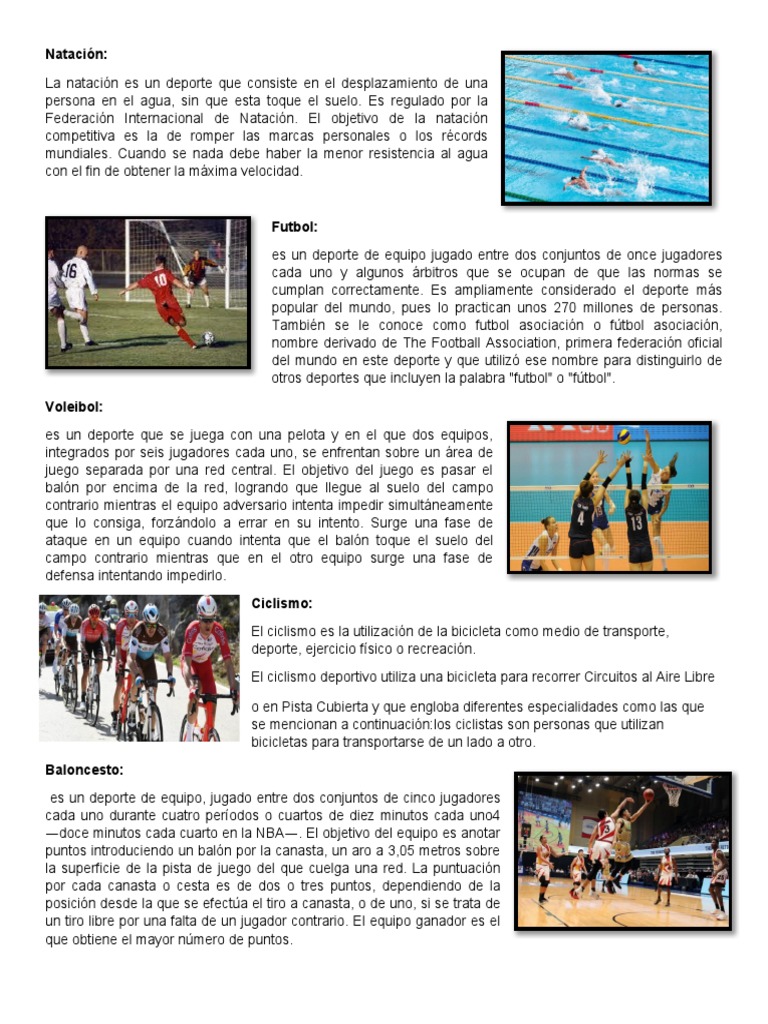 15 Deportes | PDF | Asociación de Futbol | Entretenimiento