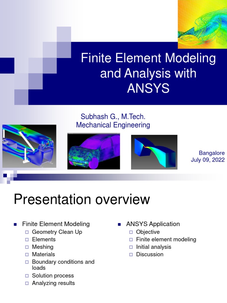 FEA-Introduction 2022 v2 | PDF | Finite Element Method | Stress (Mechanics)