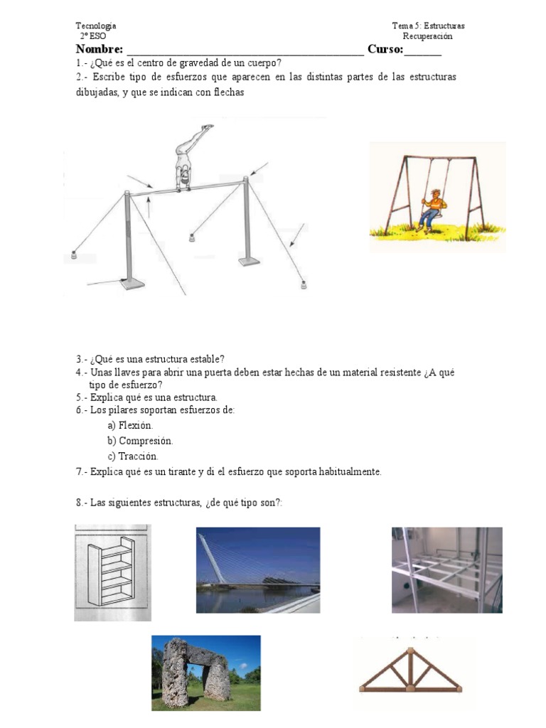 Examen Recuperacion Tema 5 Estructuras | PDF