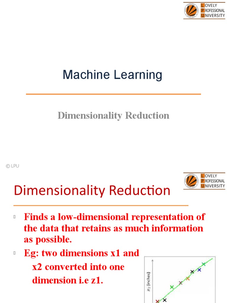 DimensionalitY Reduction | Download Free PDF | Principal Component Analysis | Eigenvalues And ...