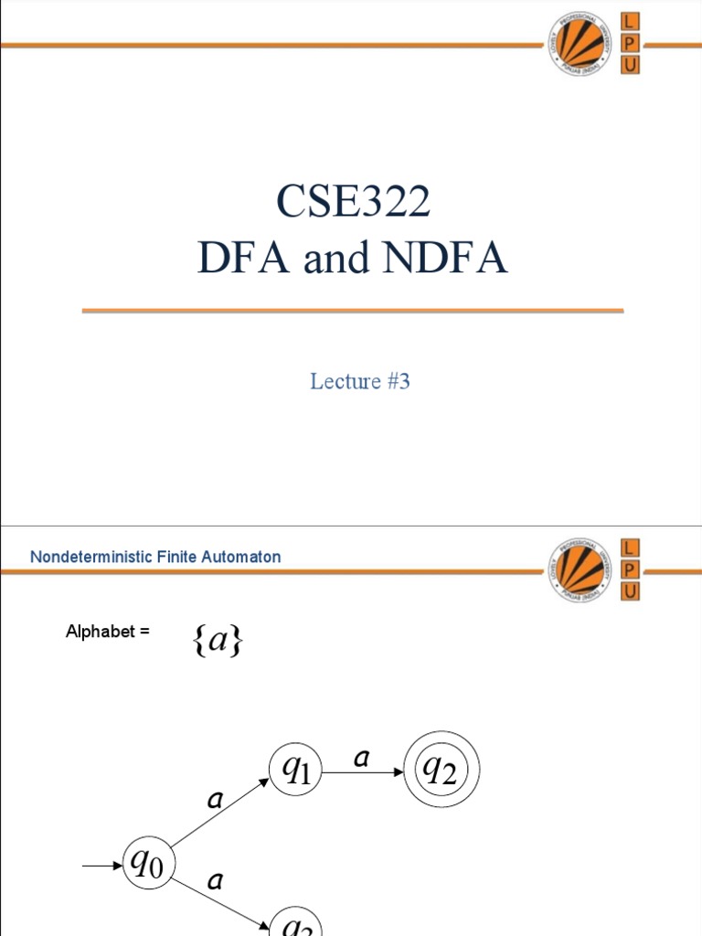 CSE322-NFA-DFA-Equivalence | PDF