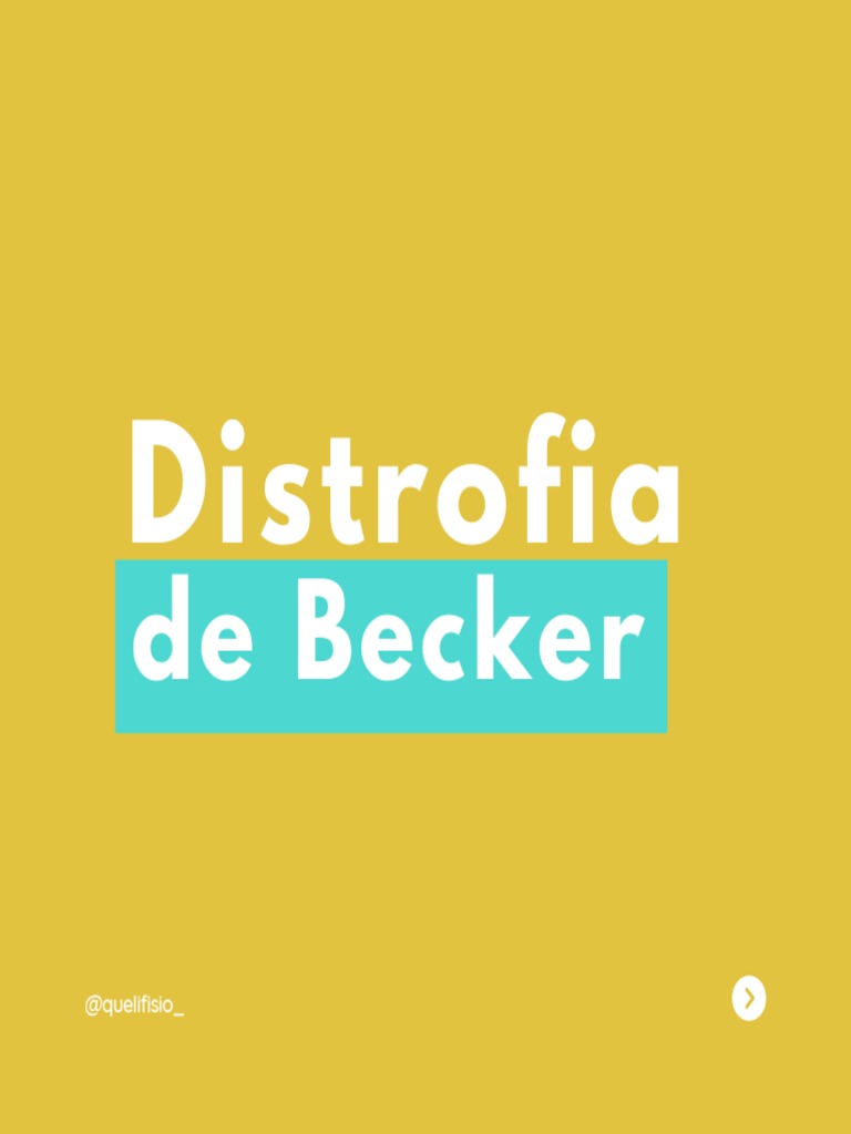 Distrofia de BECKER | PDF
