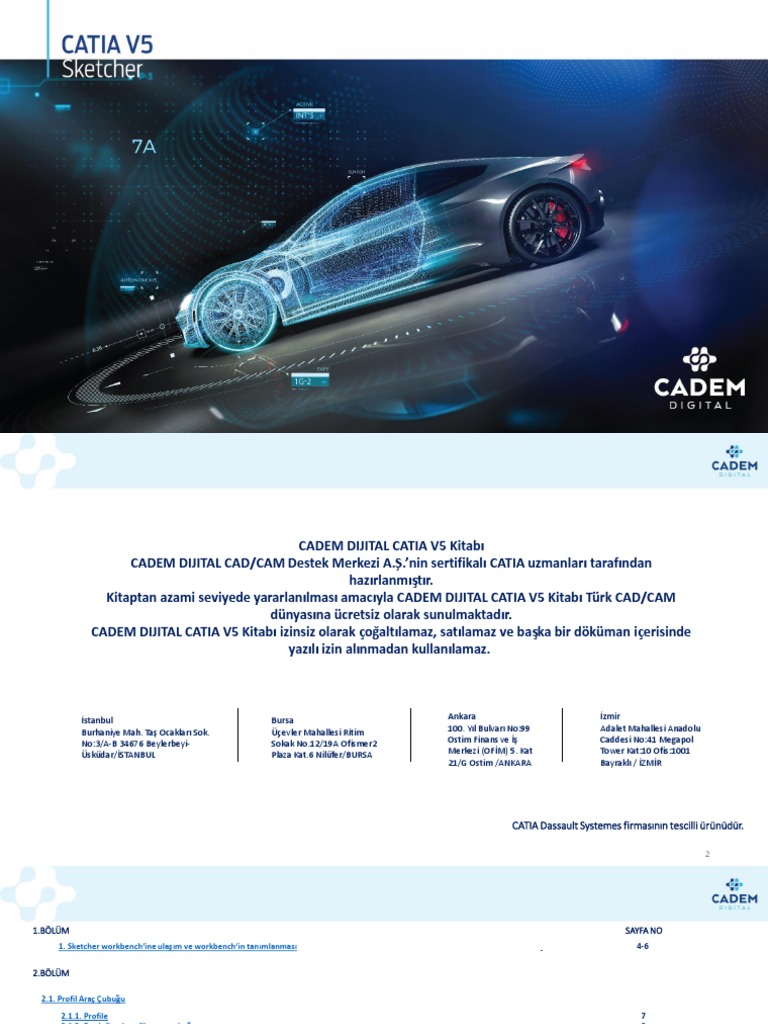Catia v5 Sketcher | PDF