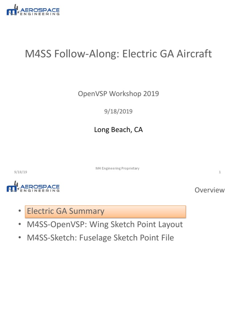 Electric GA Aircraft Modeling Guide | PDF | Software Development ...