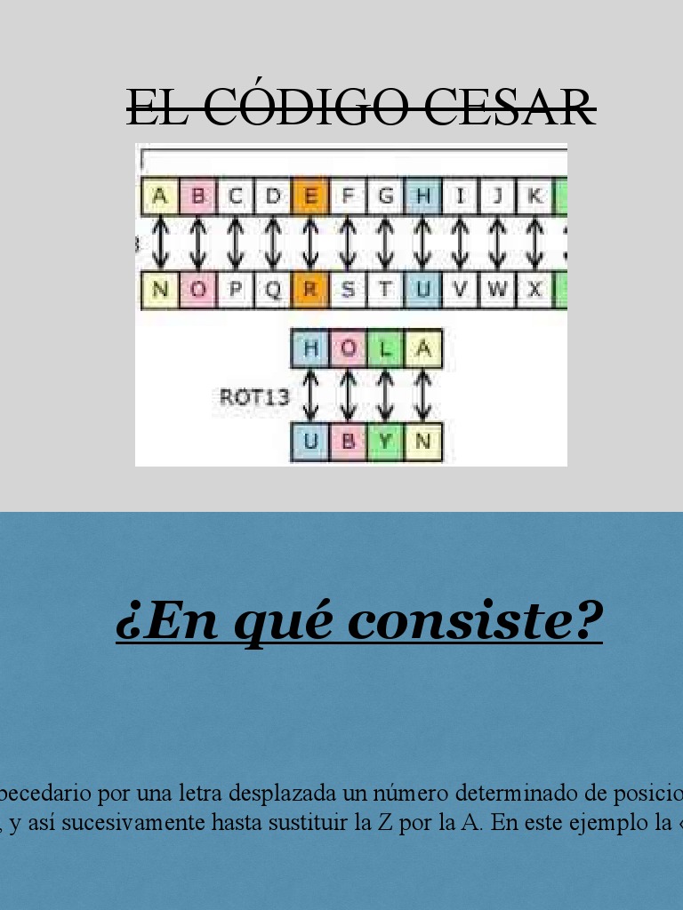 Un método de cifrado simple: el código César | PDF