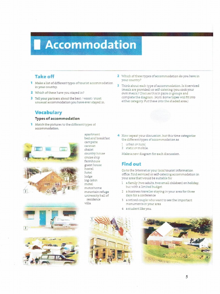 Types of Accommodation | PDF