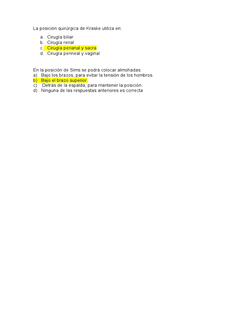 Uso de la posición quirúrgica de Kraske | PDF | Métodos y materiales de ...
