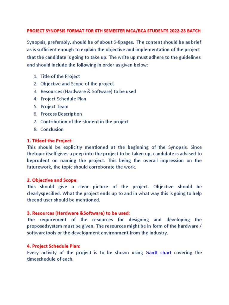 Project Synopsis Guidelines | PDF | Unified Modeling Language | Use Case Project Synopsis Guidelines | PDF | Unified Modeling Language | Use Case