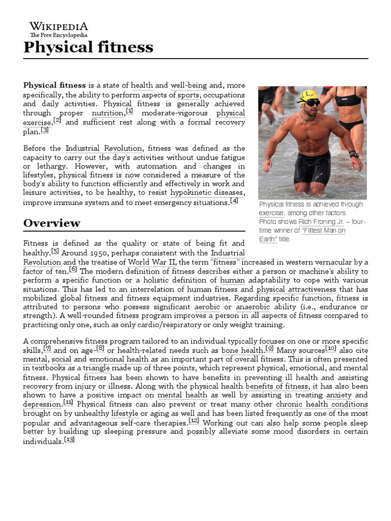 Understanding Physical Fitness Benefits | PDF | Physical Fitness | High ...
