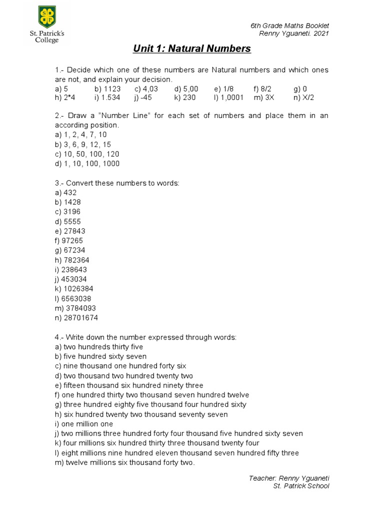 Understanding Natural Numbers | PDF | Number Theory | Abstract Algebra