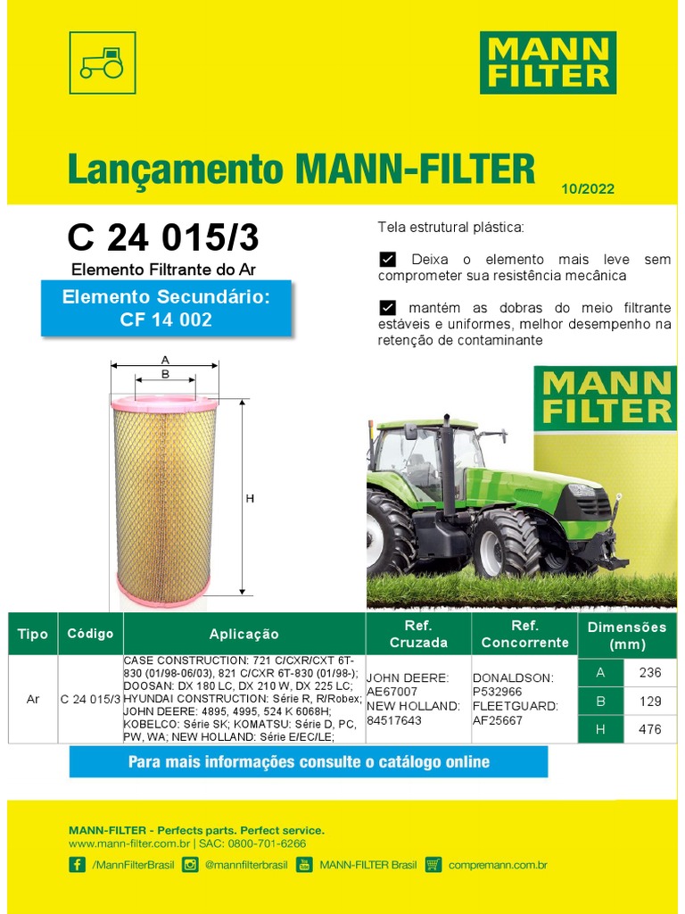 Mann-Filter - C 24 015-3-1 | PDF