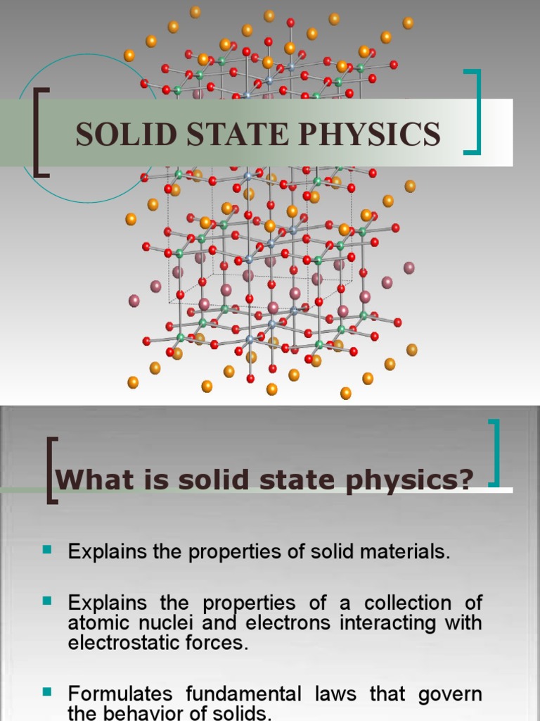 Introduction To Solid State Physics | PDF | Chemical Bond | Crystallite