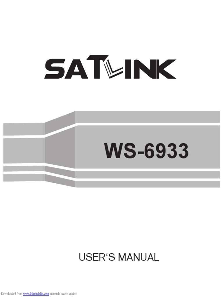 Satlink ws6933 | PDF | Satellite Television | Battery Charger