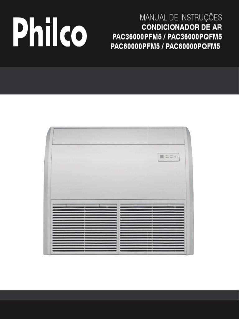 Manual de Instruções Condicionador de Ar Philco PAC36000PFM5 ...