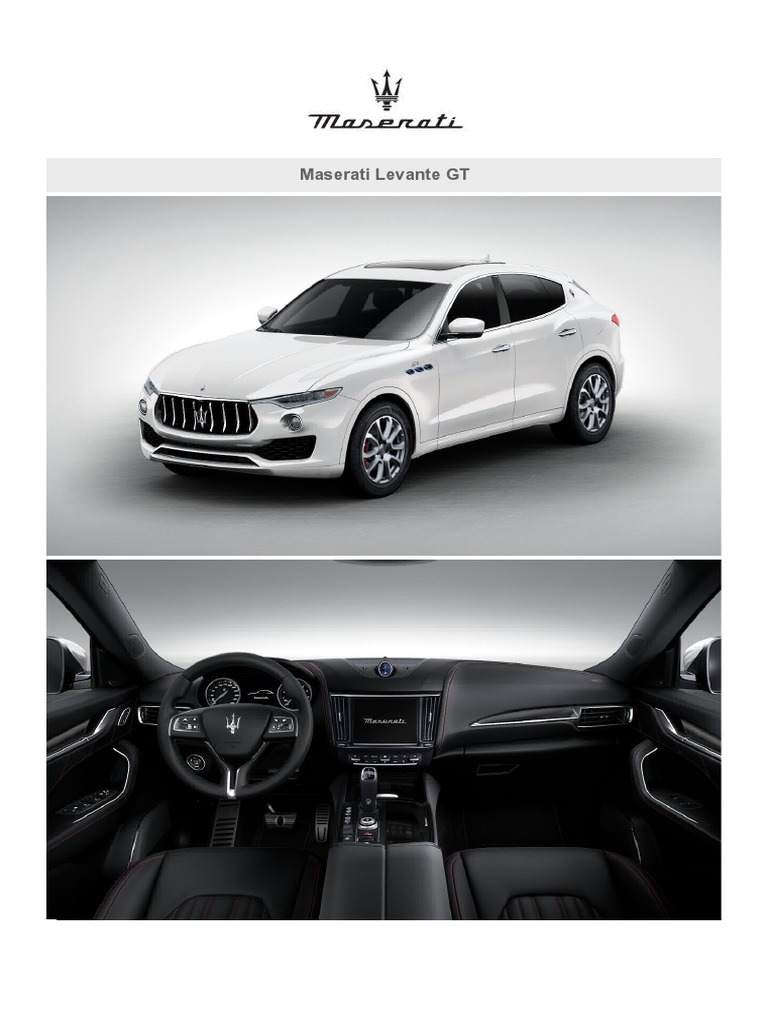 Maserati | PDF | Tecnología de vehículos | Coche