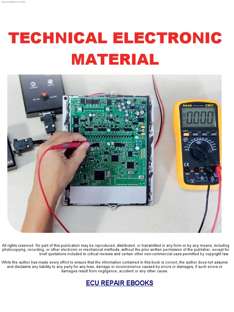 Technical Electronic Material | PDF | Capacitor | Resistor