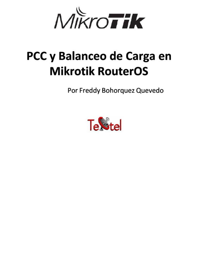 PCC y Balanceo de Carga Mikrotik | PDF | Protocolos de internet ...