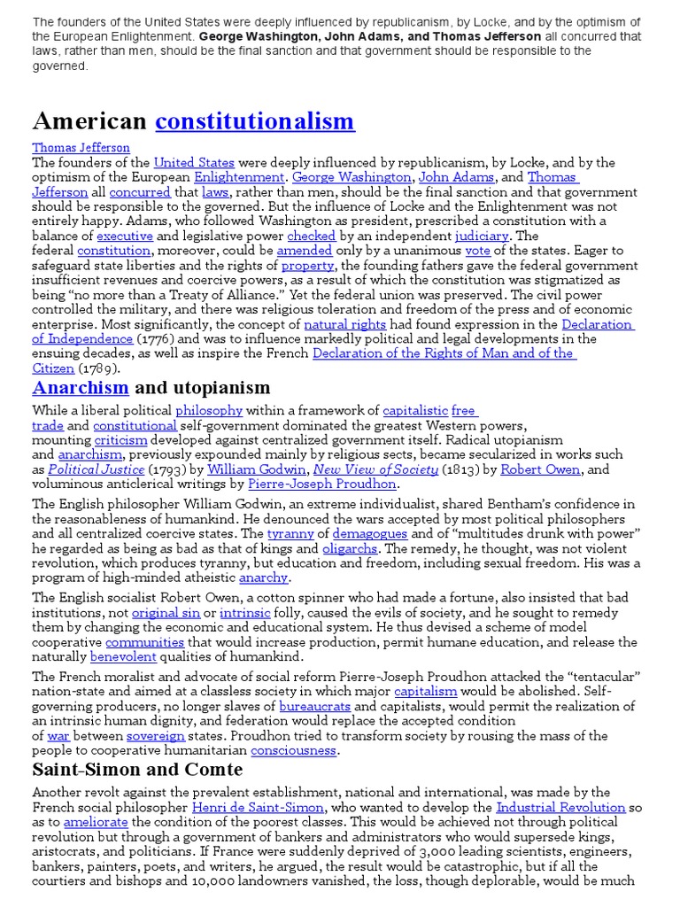 Western Political Philosophy in the Early 19th Century: Rising ...