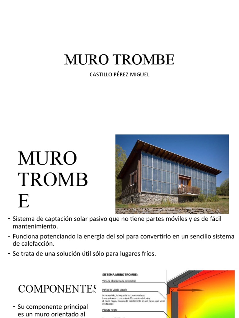 Muro Trombe | PDF | Materiales | Construyendo tecnología