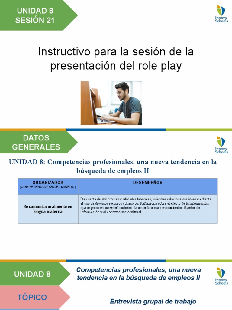 INSTRUCTIVO Presentacion Role Play | PDF