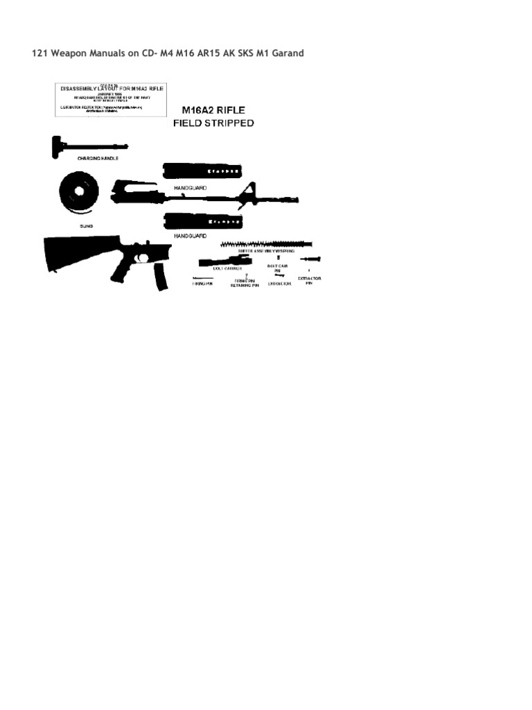 Weapon Manuals On CD - CD Cover | PDF