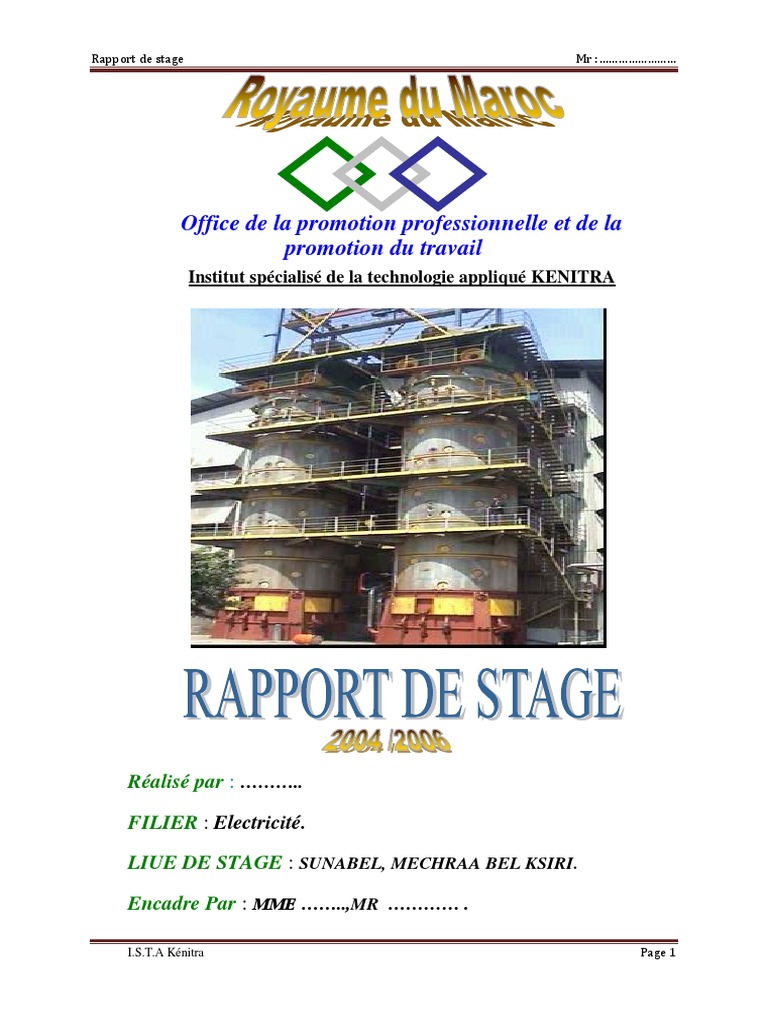 Rapport de Stage Cosumar | Descargar gratis PDF | Onduleur | Redresseur