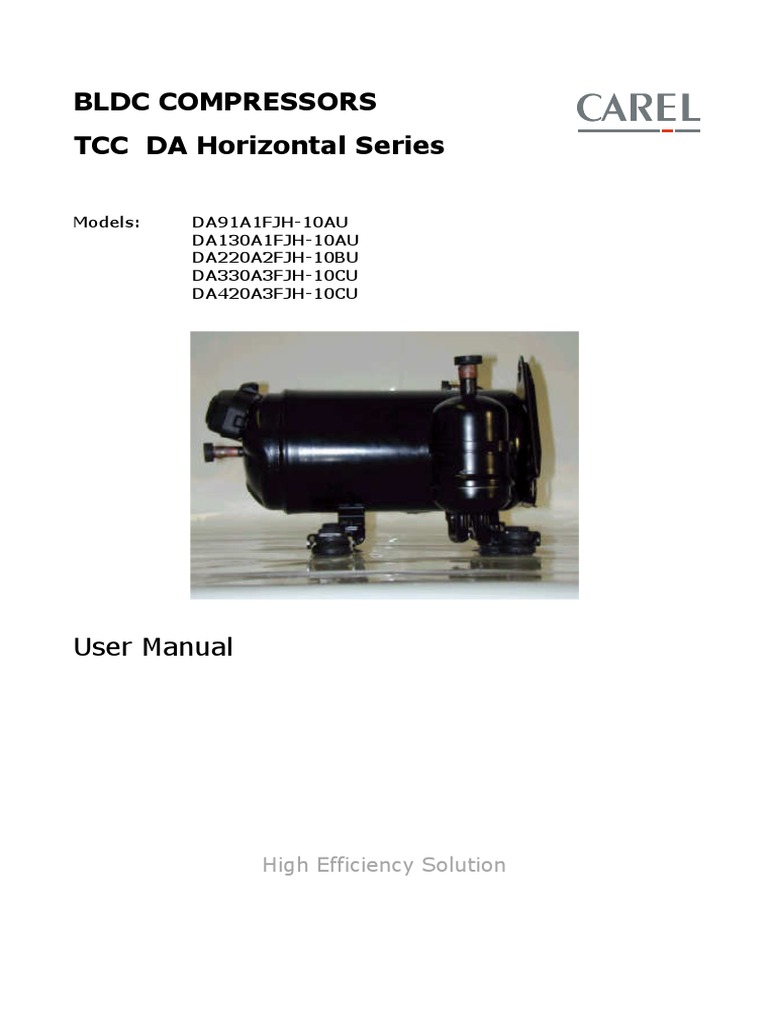 BLDC Horizontal Compressor Manual | PDF | Electrical Connector ...