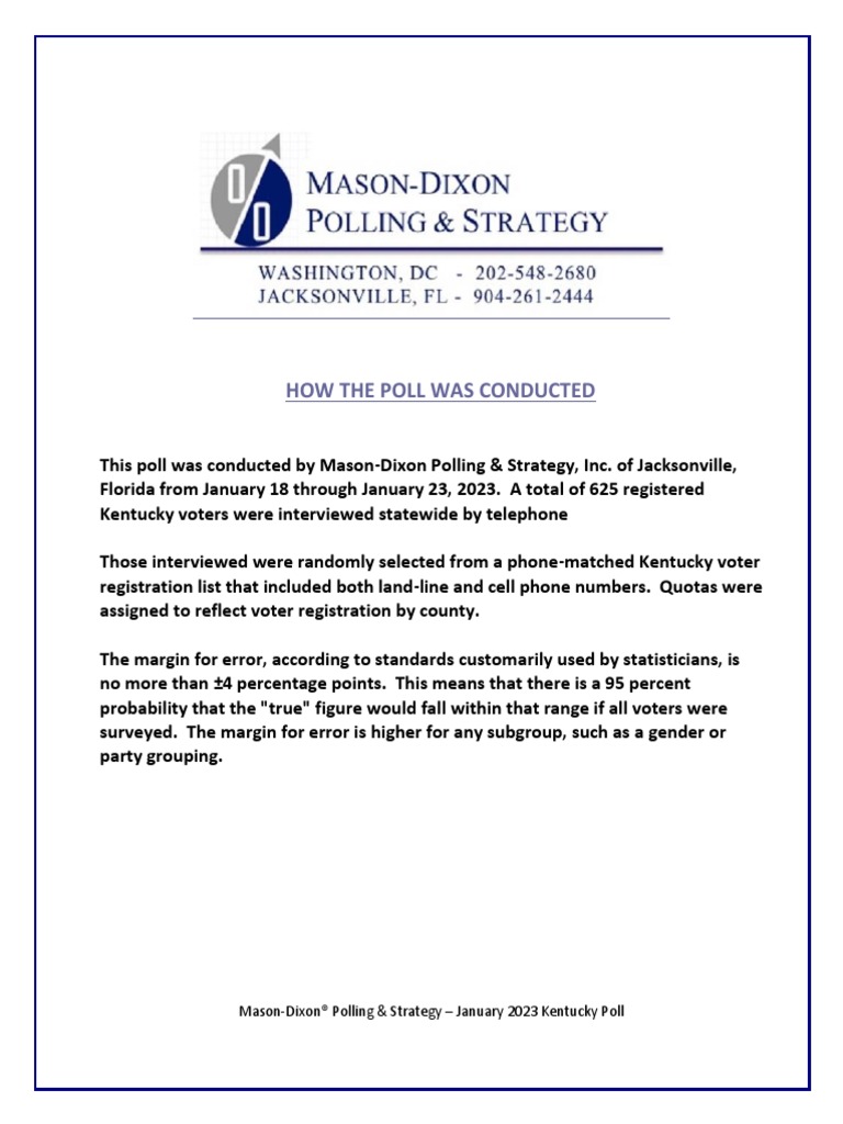 Poll: Gender-Affirming Care in Kentucky | PDF | Kentucky | Politics Of ...