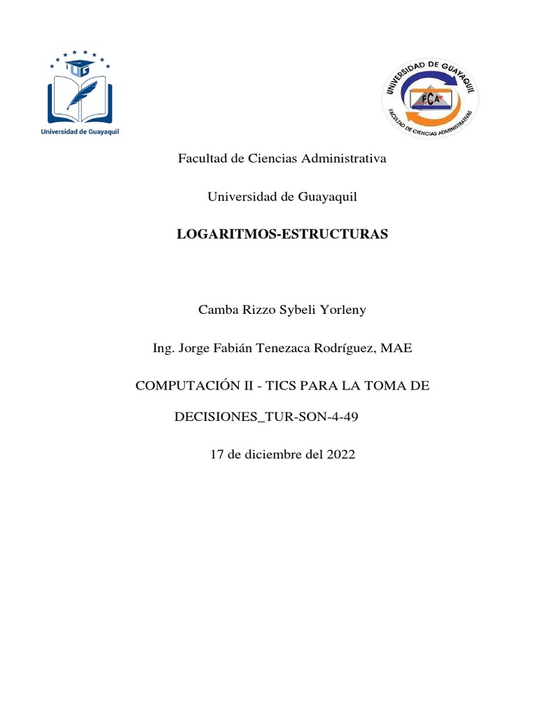 Logaritmo Estructura | PDF