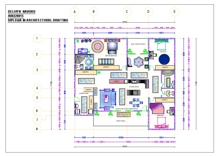 AutoCad Floor Plan Assignment 1 | PDF | Home | Local Government Areas ...