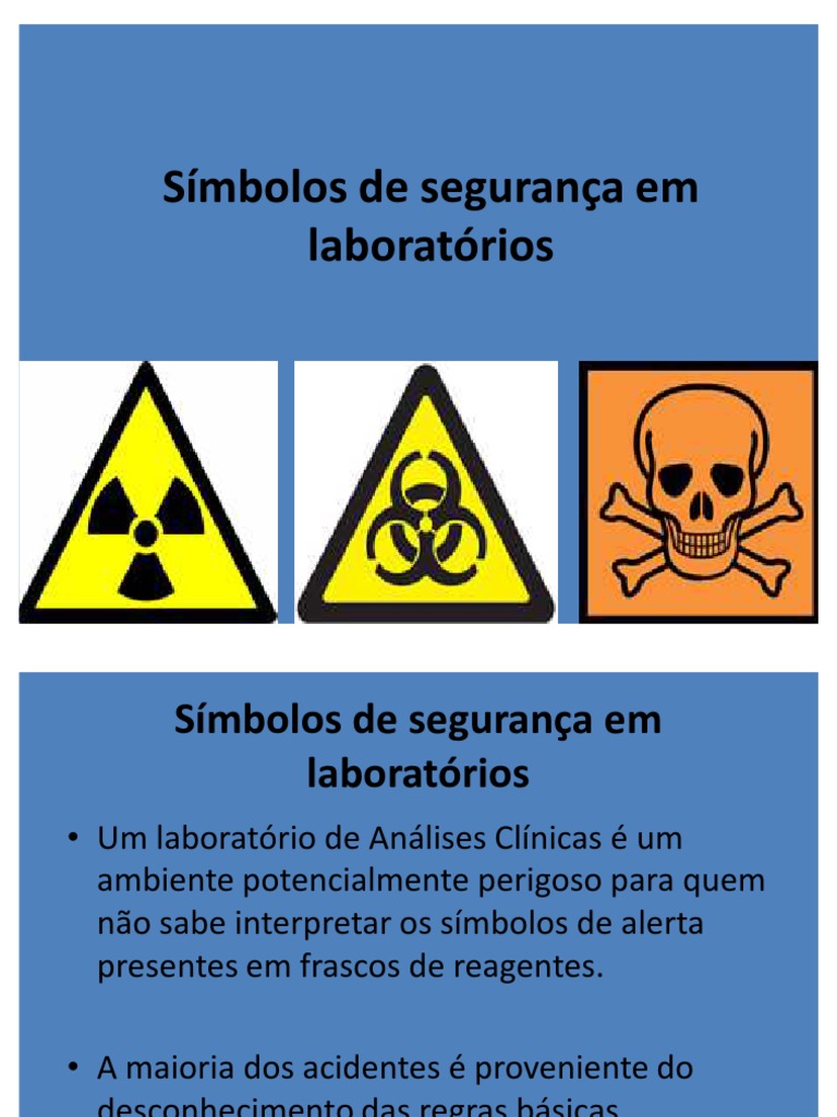 Simbolos De Seguranca De Laboratorio E Seus Significados VIDRARIAS E