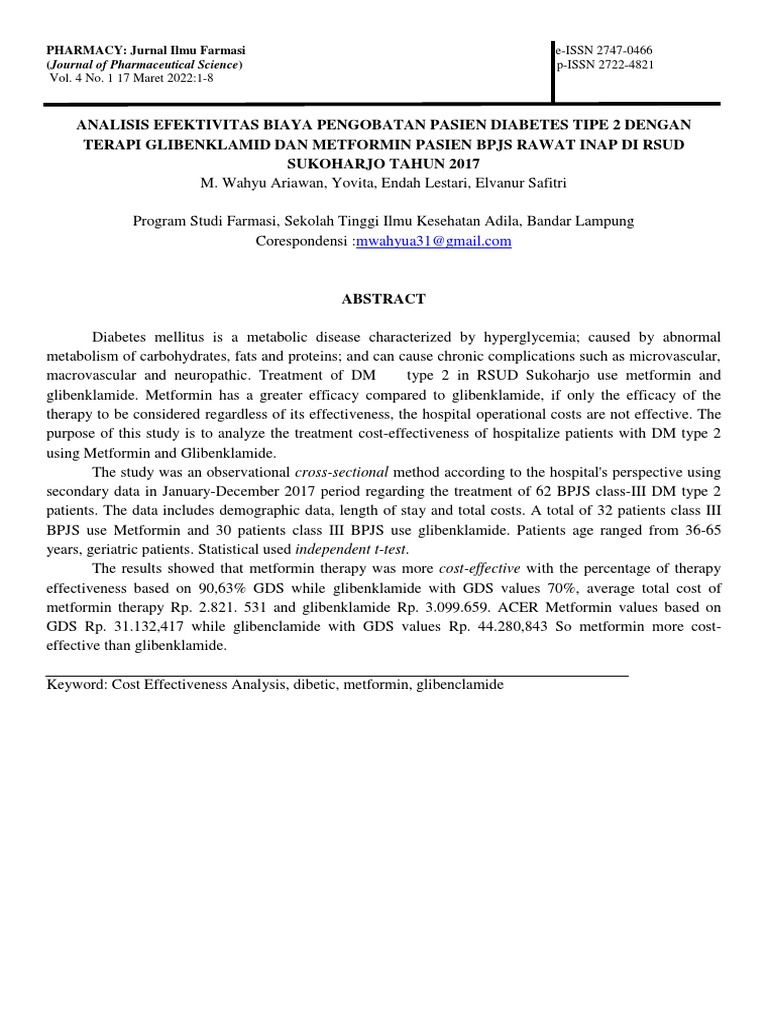 Ariawan, 2022 | PDF | Health Sciences | Drugs