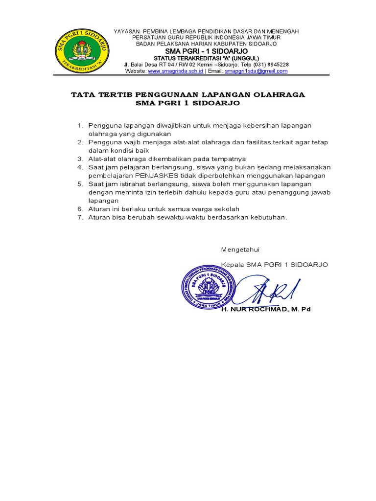 Macam2 Tata Tertib | PDF