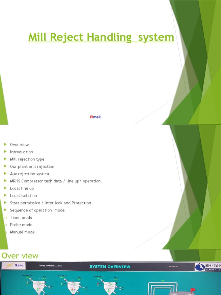 Mill Reject System | PDF | Valve | Gas Technologies