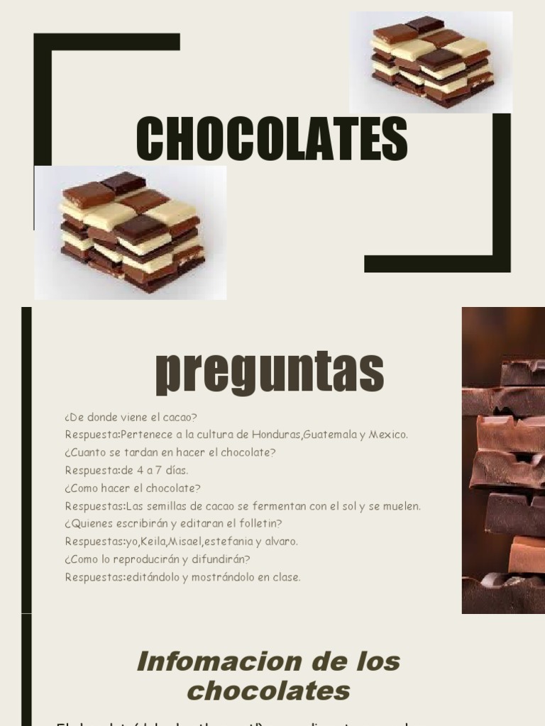 Origen y elaboración del chocolate | PDF