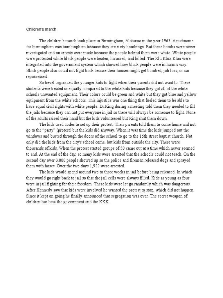 Children's March | PDF