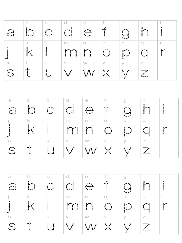 Abjad Huruf Kecil | PDF