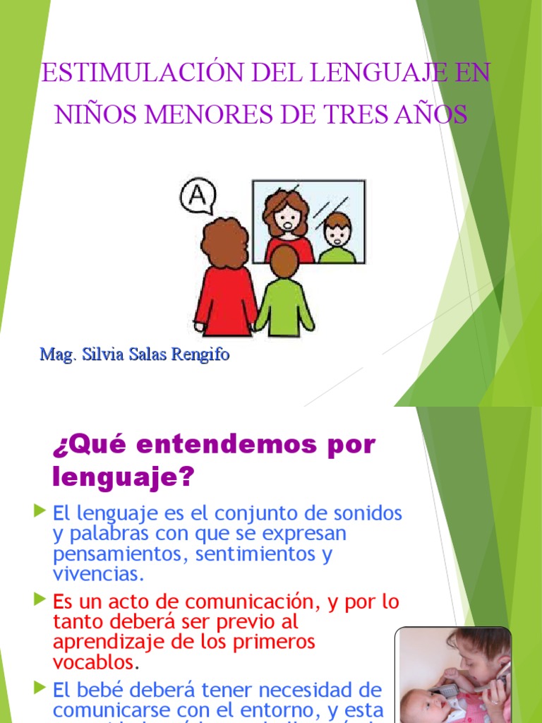 Estimulacion Temprana Del Lenguaje | PDF | Palabra | Psicología cognitiva