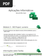 Aula 5 Microsoft Project 2016 | PDF | Informática | Computação e ...