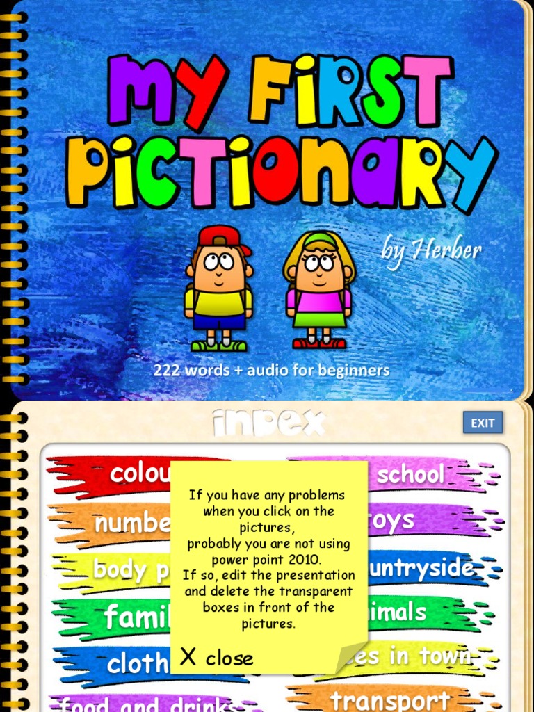 My First Pictionary Flashcards Fun Activities Games Hala | PDF