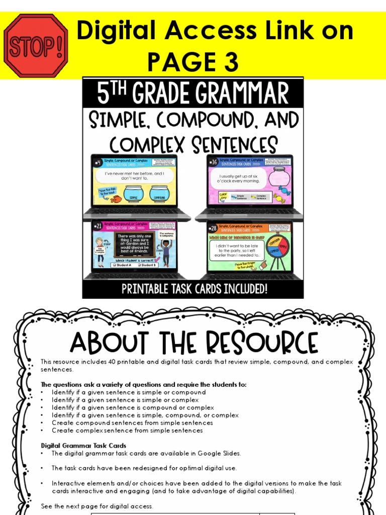 Simple Compound and Complex Sentences | PDF | Computing