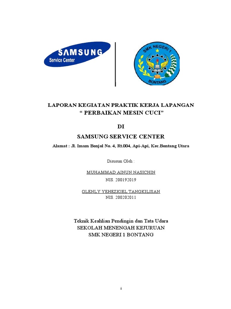 Laporan PKL di Samsung Service Center | PDF