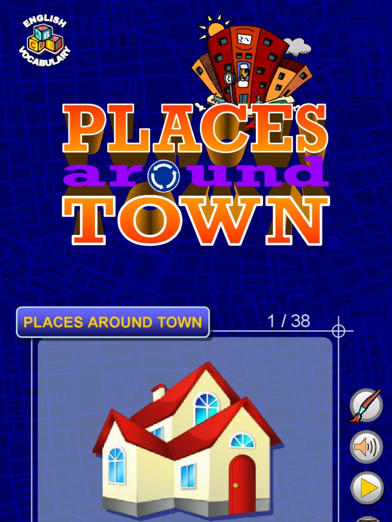 A Visual Guide to Common Places Found in a Town or Neighborhood | PDF