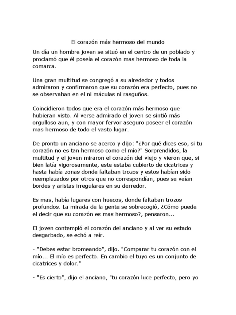 El corazón más hermoso del amor | PDF | Amor